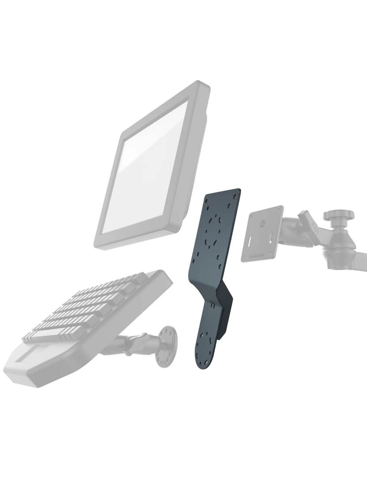 RAM Mounts Adapterplatte für Monitore & Tastaturen - ca. 278 mm lang ...